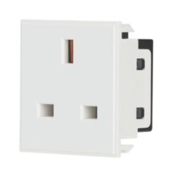 Contactum Grid 13A Unswitched Modular Socket White - Screwfix