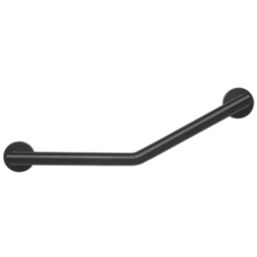 Croydex Angled Household Grab Bar Black 600mm - Screwfix