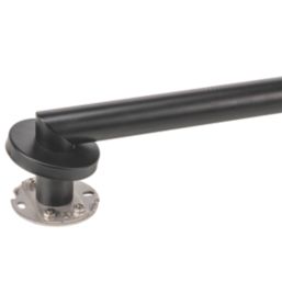 Croydex Angled Household Grab Bar Black 600mm - Screwfix