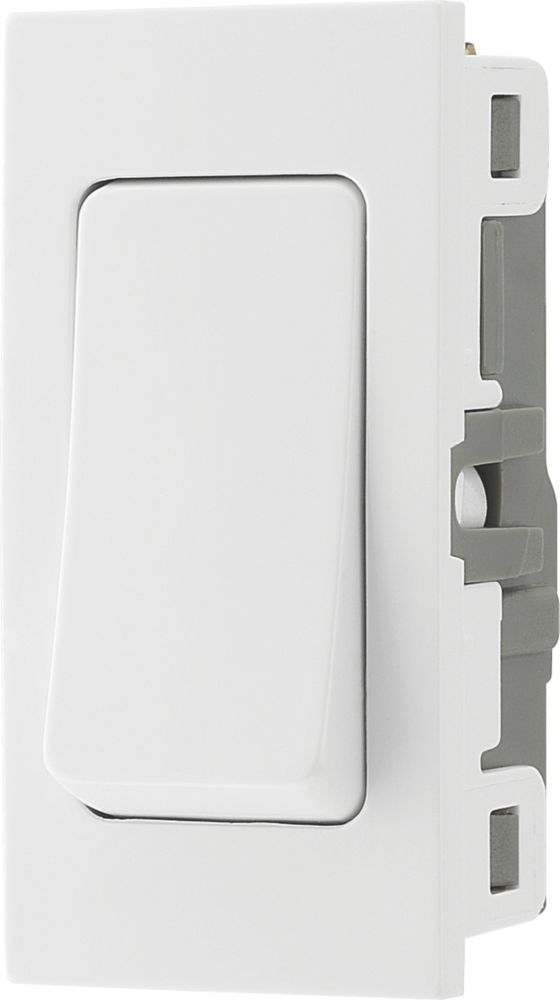 British General 20A Modular DP Boiler Switch White - Screwfix