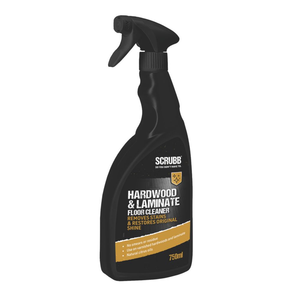 Scrubb Hardwood & Laminate Cleaner 750ml - Screwfix