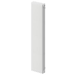 DeLonghi 1800mm x 394mm 4750BTU Traffic White Vertical 4 Column ...