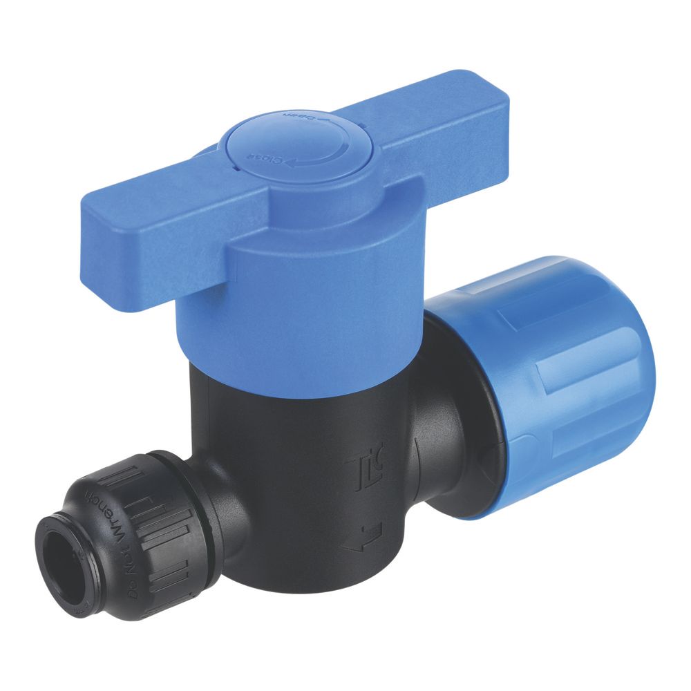 Flomasta MDPE Stop Cock 25mm x 15mm - Screwfix