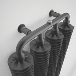 Terma Ribbon V 1720mm x 390mm 2974BTU Black Vertical Designer Radiator ...