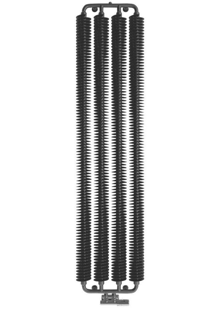 Terma Ribbon V 1720mm x 390mm 2974BTU Black Vertical Designer Radiator ...