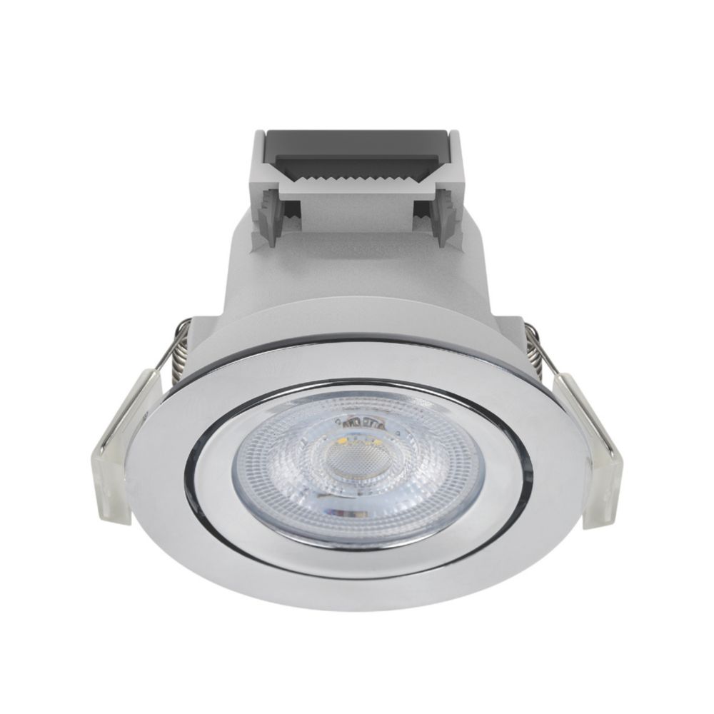 LAP Ubertas Tilt LED Downlight Polished Chrome 4W 420lm - Screwfix