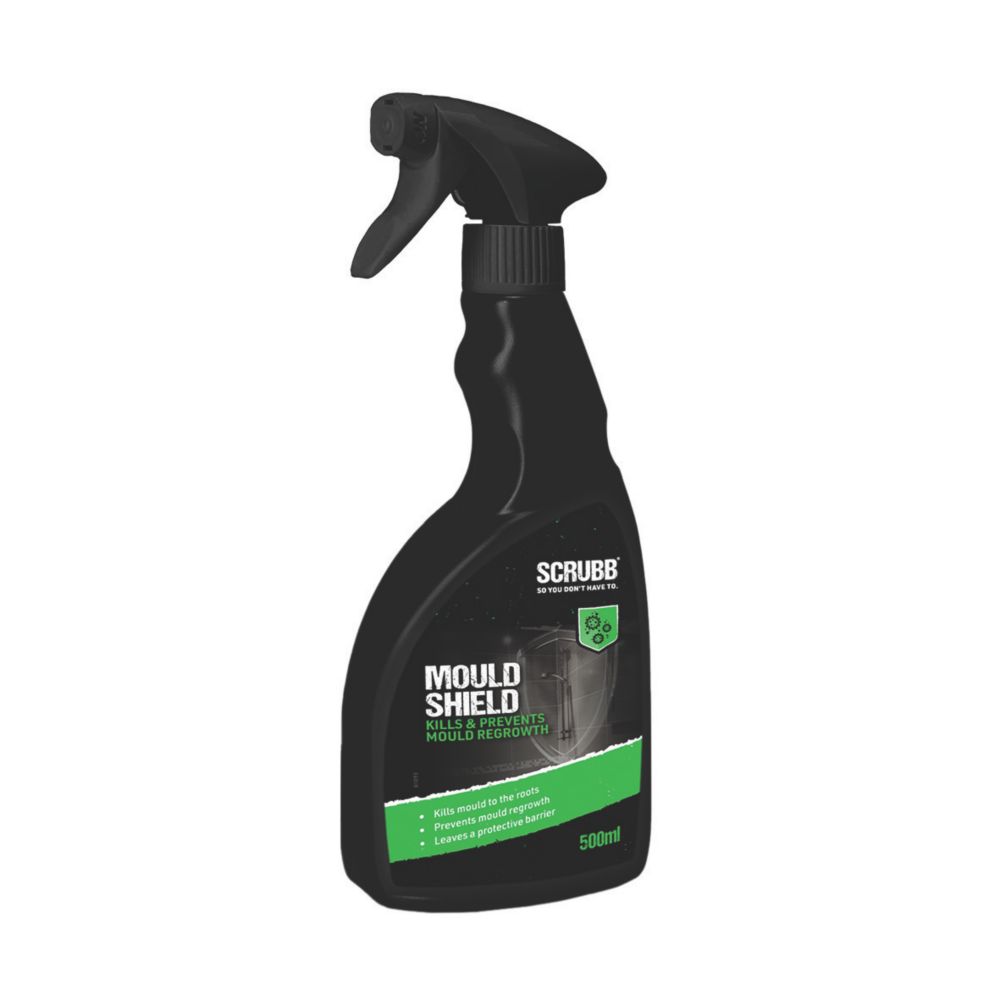 Scrubb Mould Shield Bleach-Free Mould Killer & Inhibitor 500ml - Screwfix