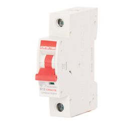 Contactum Defender 10A SP B Curve MCB - Screwfix