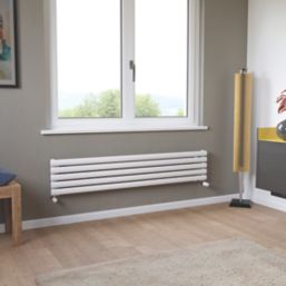 Ximax Fortuna 294mm x 1500mm 1689BTU White Horizontal Designer Radiator ...