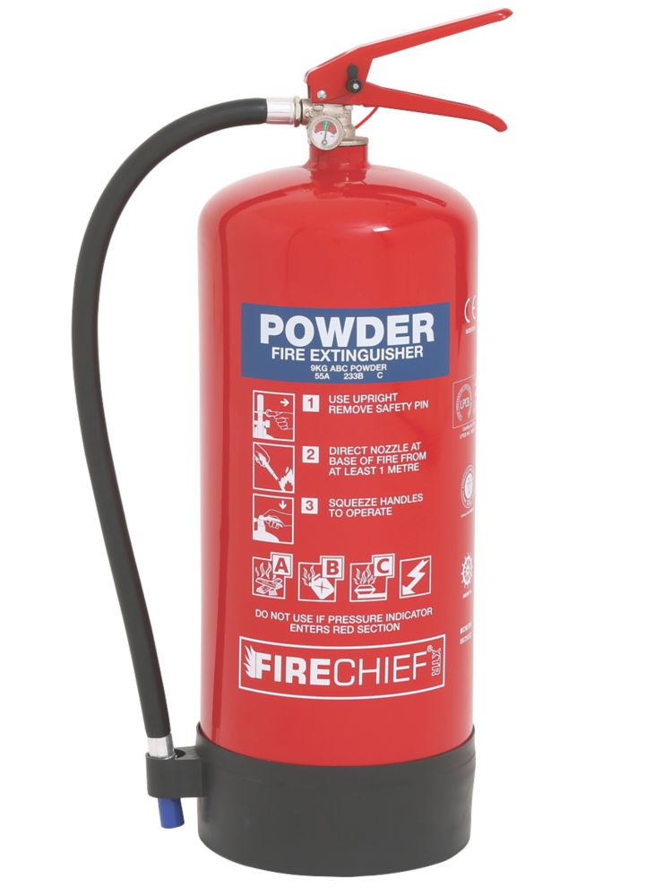 Firechief Dry Powder Fire Extinguishers 9kg 20 Pack - Screwfix