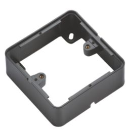 Knightsbridge 1-Gang Black Surface Box Spacer 32mm - Screwfix