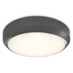 4lite Indoor Maintained Emergency Round LED Wall/Ceiling Light Graphite ...