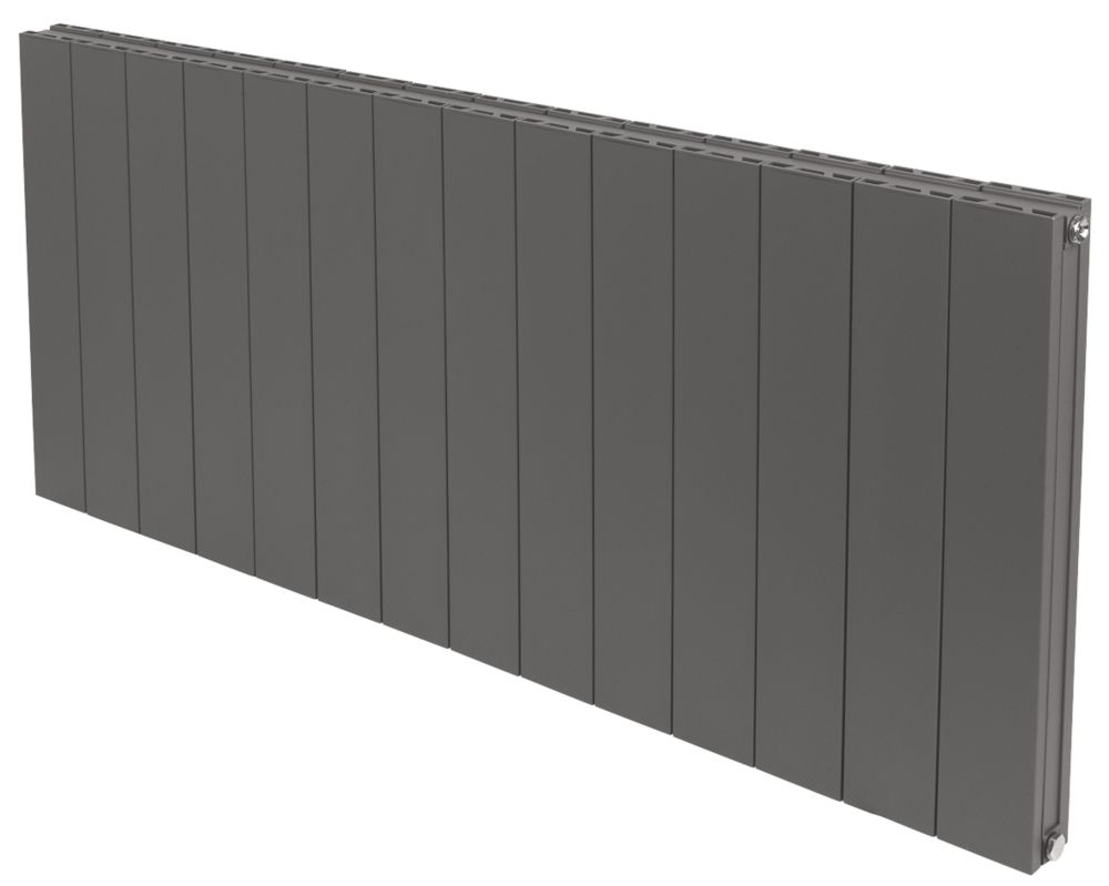 Towelrads Ascot 600mm x 1432mm 4592BTU Anthracite Horizontal Designer ...