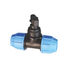 FloPlast MDPE Stop Cock 32mm x 32mm - Screwfix