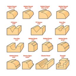 Trend 1/4" Shank Router Cutter Set 30 Pieces - Screwfix