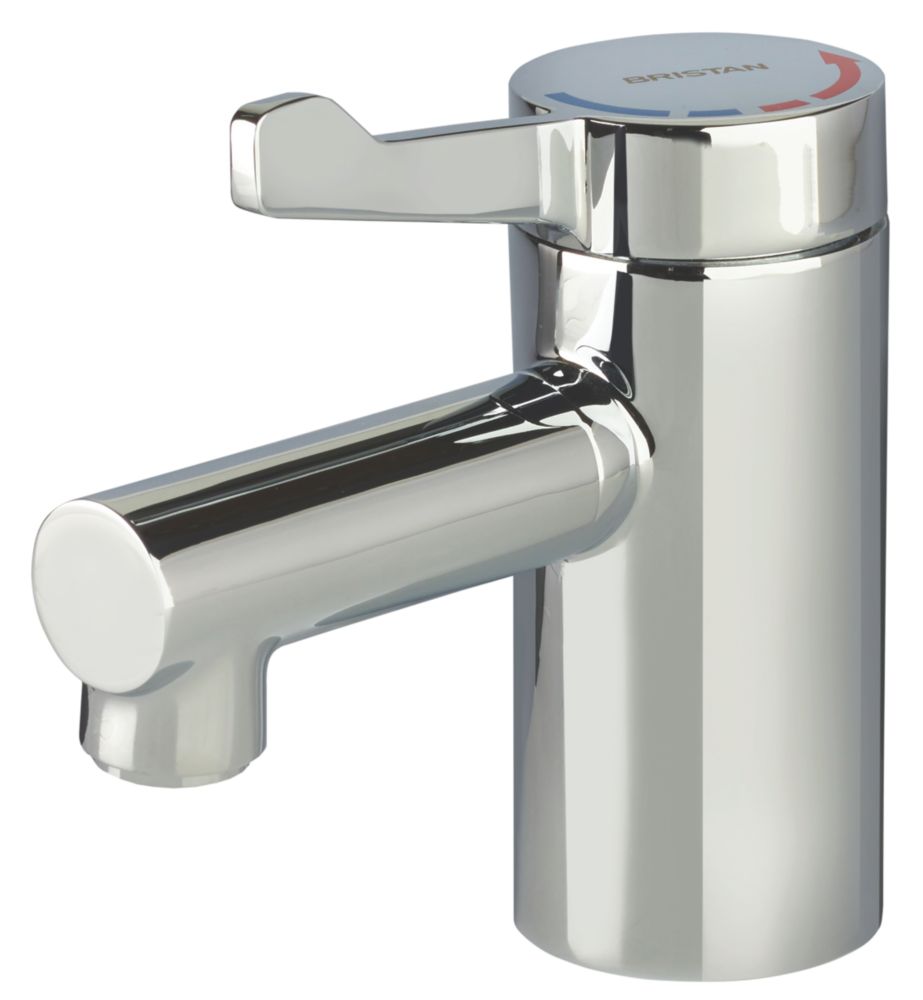 Bristan Solo2 Chrome 155mm Standard Lever Mono Basin Mixer Tap - Screwfix
