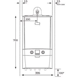Ideal Heating Logic Max Combi2 C35 Gas Combi Boiler White - Screwfix