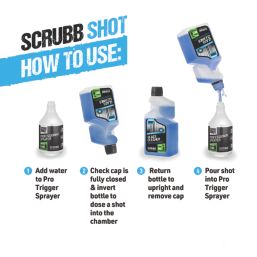Scrubb SHOT Super Concentrate Glass Cleaner 500ml - Screwfix