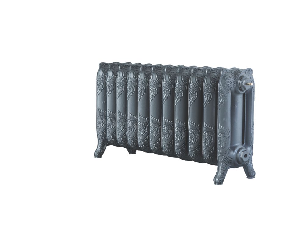 Arroll 470mm x 914mm 3378BTU Cast Grey Cast Iron 3 Column Radiator ...