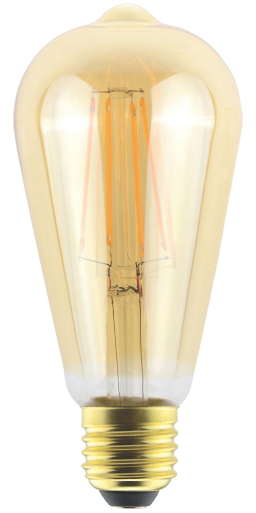 LAP ES ST64 LED Light Bulb 470lm 6W - Screwfix