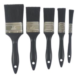 Flat Paint Brush 5 Piece Set - Screwfix