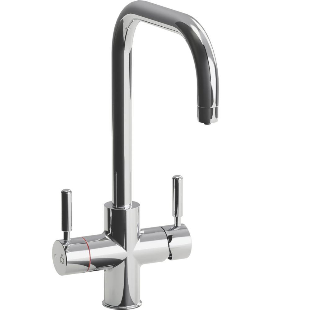 Streame by Abode Hemista 4-in-1 Boiling Mono Mixer Chrome - Screwfix