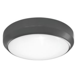 4lite LED Wall/Ceiling Light with Microwave Sensor Graphite 13W 1300lm ...