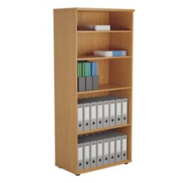 TC Group 4-Shelf Bookcase Nova Oak 800mm x 1800mm - Screwfix