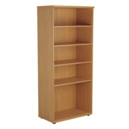TC Group 4-Shelf Bookcase Nova Oak 800mm x 1800mm - Screwfix