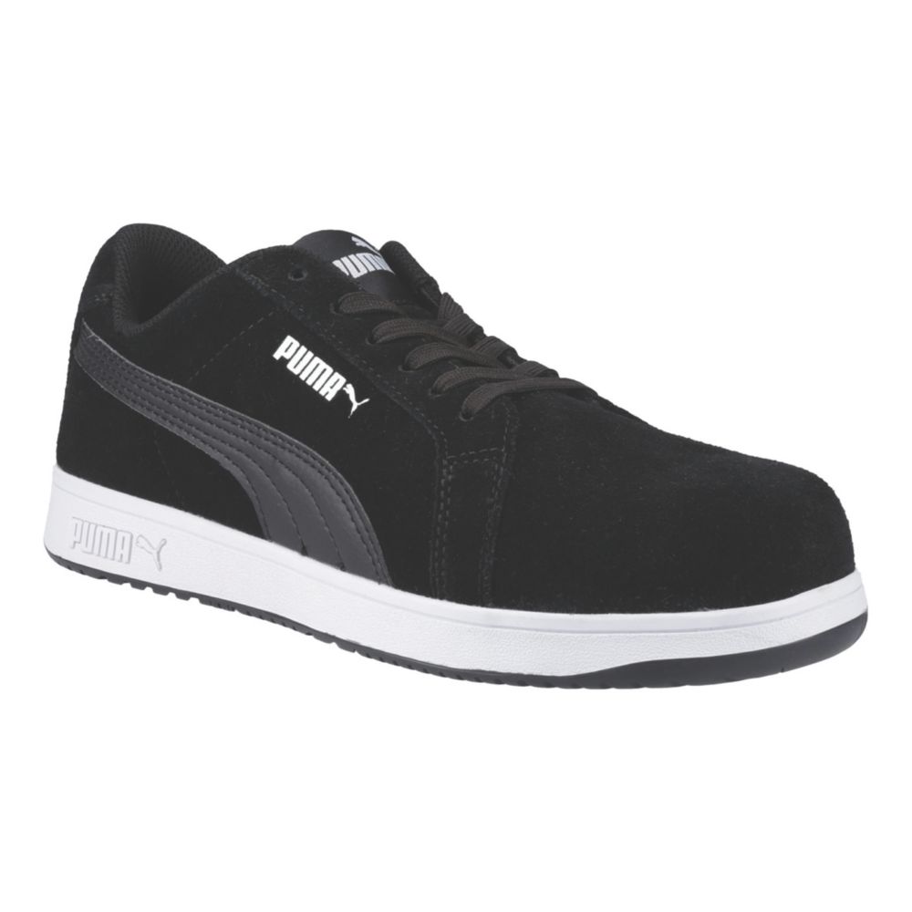Puma Iconic Low Size 13 Black Safety Trainers - Screwfix