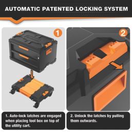 Magnusson Clikstor 2-Drawer Stackable Tool Chest 20½" - Screwfix
