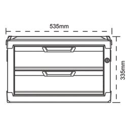Magnusson Clikstor 2-Drawer Stackable Tool Chest 20½" - Screwfix