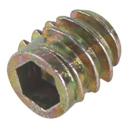 Easyfix Furniture Threaded Sockets M4 x 8mm 4 Pack - Screwfix