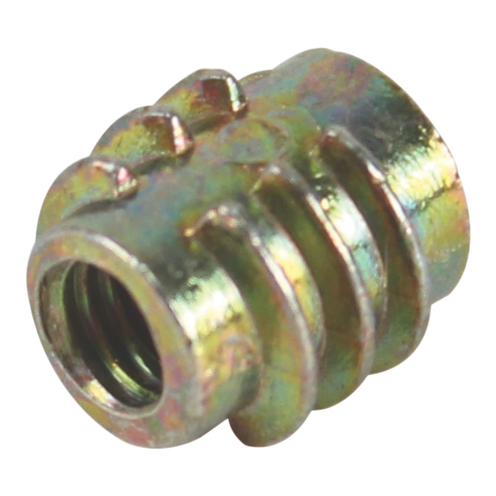 Easyfix Furniture Threaded Sockets M4 x 8mm 4 Pack - Screwfix