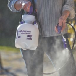 Defenders White / Purple Pressure Sprayer 2Ltr - Screwfix