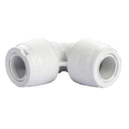 Hep2O Plastic Push-Fit Equal 90° Keyless Elbow 15mm 10 Pack - Screwfix
