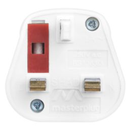 Masterplug 3-Pin Fused Shaver Adaptor - Screwfix