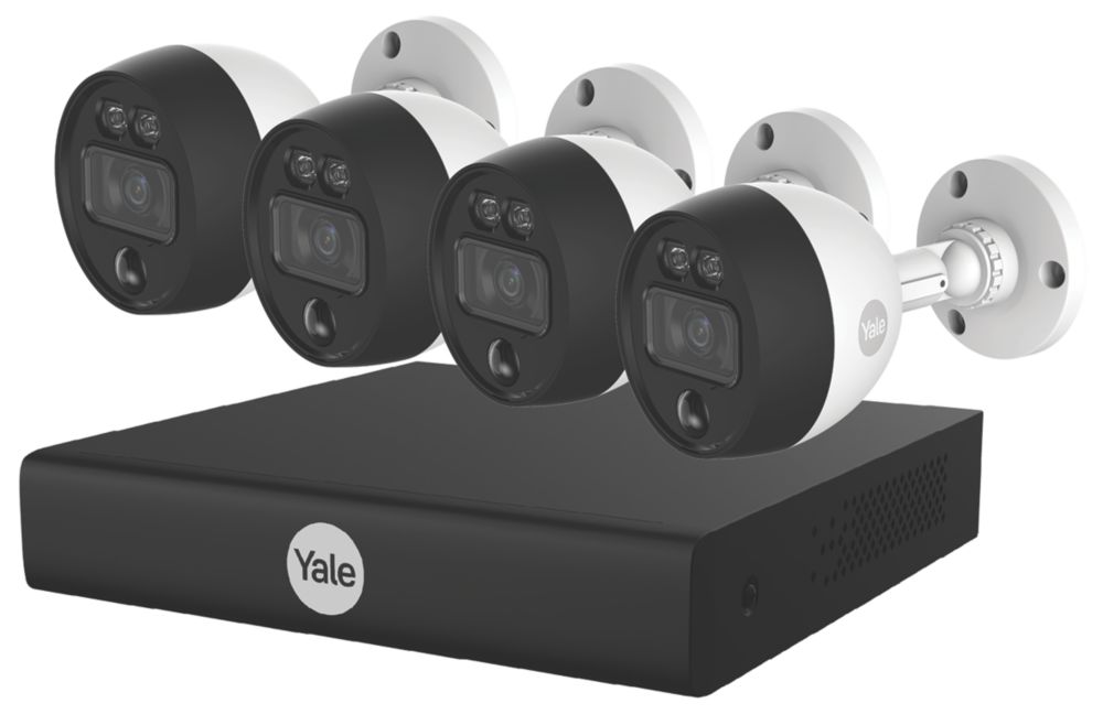 Yale YSV-4CSMD-8CK 1TB 8-Channel 1080p Smart Motion CCTV Kit incl. XVR ...