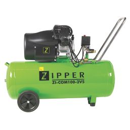 Zipper ZI-COM100-2V5 97Ltr Brushless Electric Twin Cylinder Air ...