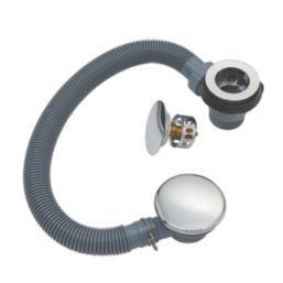 Highlife Bathrooms Push Button Bath Waste Chrome - Screwfix