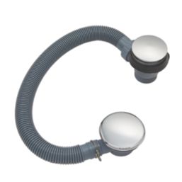 Highlife Bathrooms Push Button Bath Waste Chrome - Screwfix