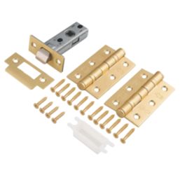Smith & Locke Latch Pack Satin Brass - Screwfix