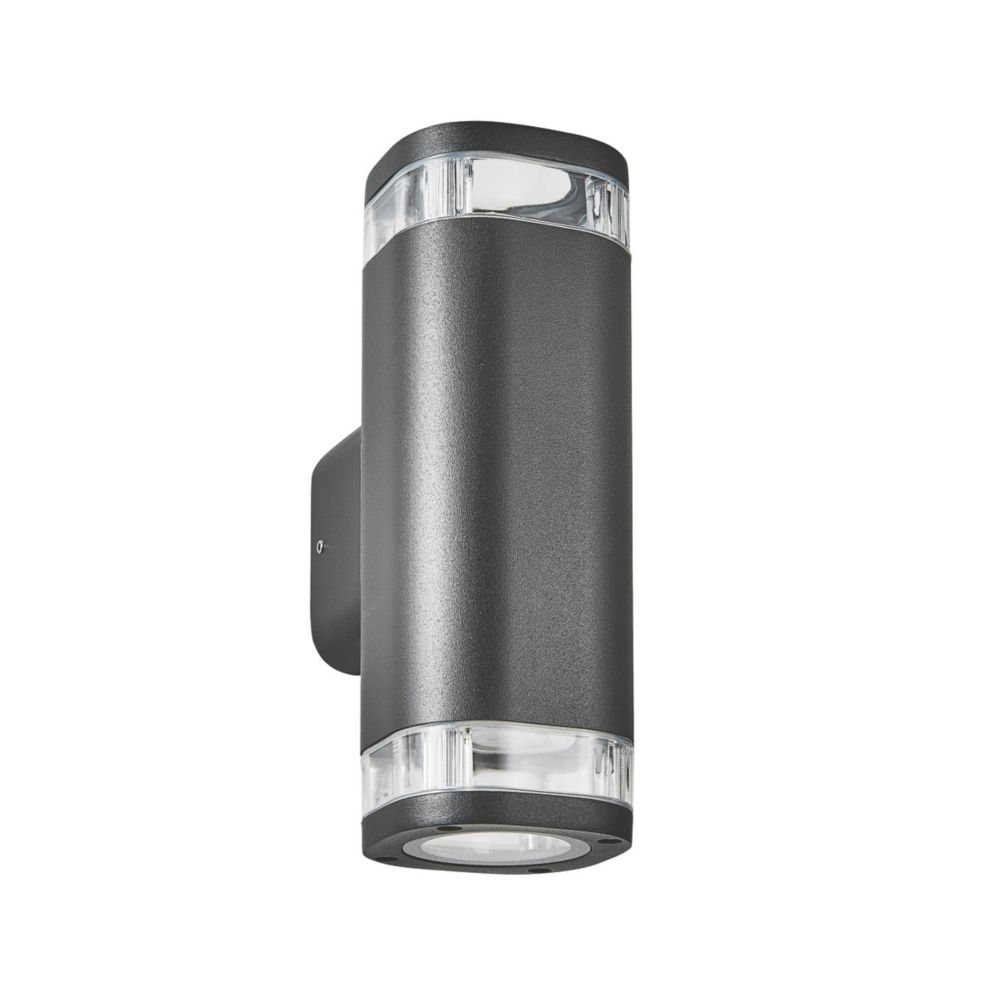 Zink Eos Outdoor Up and Down Light Fitting Black - Screwfix