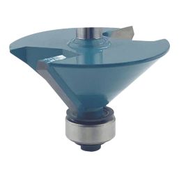 Erbauer 1/4" 45° Chamfer Router Cutter 41.3mm x 16mm - Screwfix