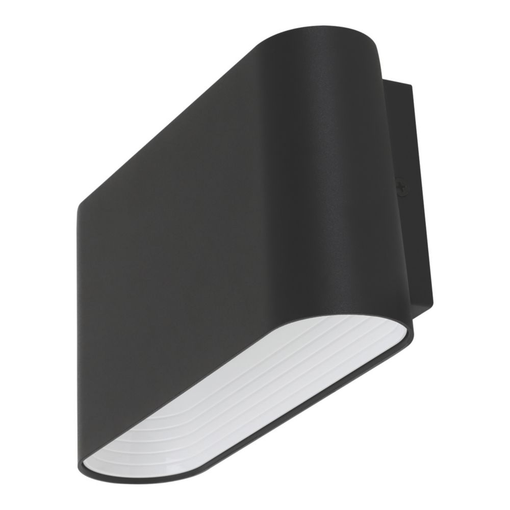 Lexco Caroli Outdoor LED Wall Light Black 23W 3500lm - Screwfix