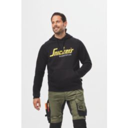 Snickers 2899 - Classic Logo Hoodie Black 2X Large 52" Chest - Screwfix