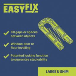 Easyfix U Shims Large 60 Pieces - Screwfix