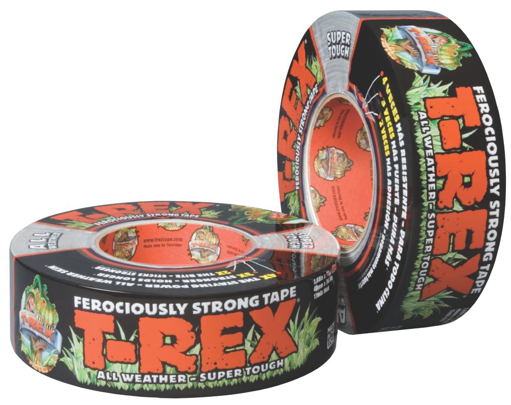 T-Rex Ferociously Strong Cloth Tape Mesh Graphite Grey 11m x 48mm ...