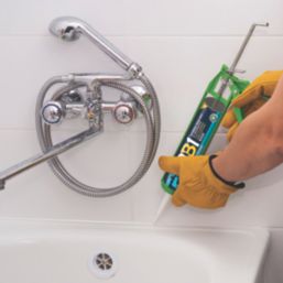 OB1 PlumbersPal Sanitary Sealant & Adhesive White 290ml - Screwfix