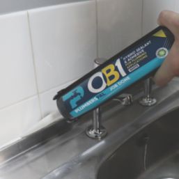 OB1 PlumbersPal Sanitary Sealant & Adhesive White 290ml - Screwfix